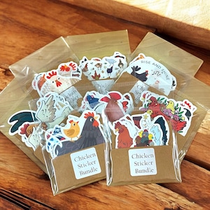 Sassy Chicken Stickers,chicken Stickers,farm Animal Sticker Bundle ...