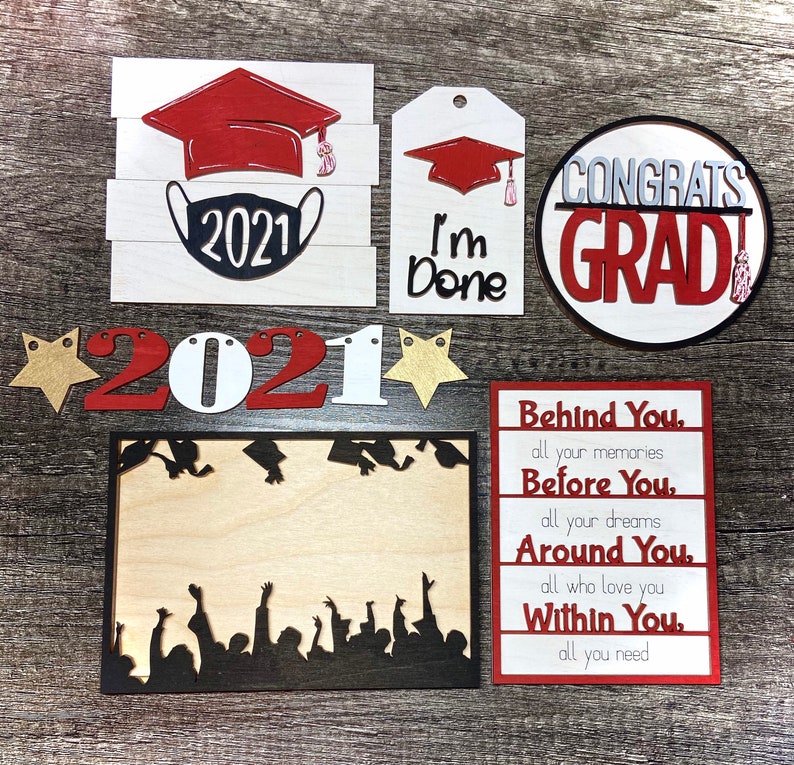 Graduation Tiered Tray SVG - Etsy