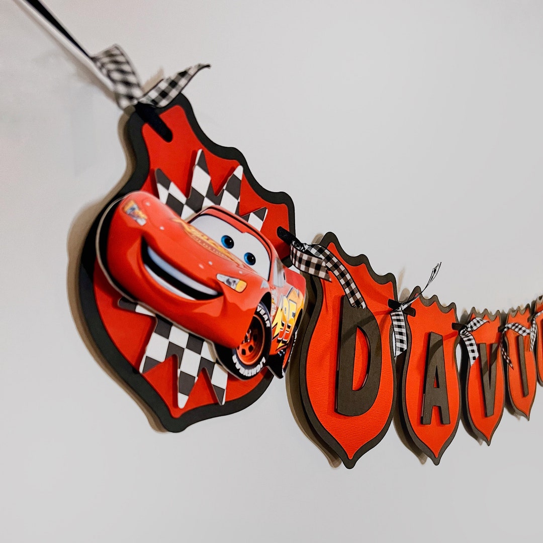 Cars Theme Birthday Decor Banner - Etsy
