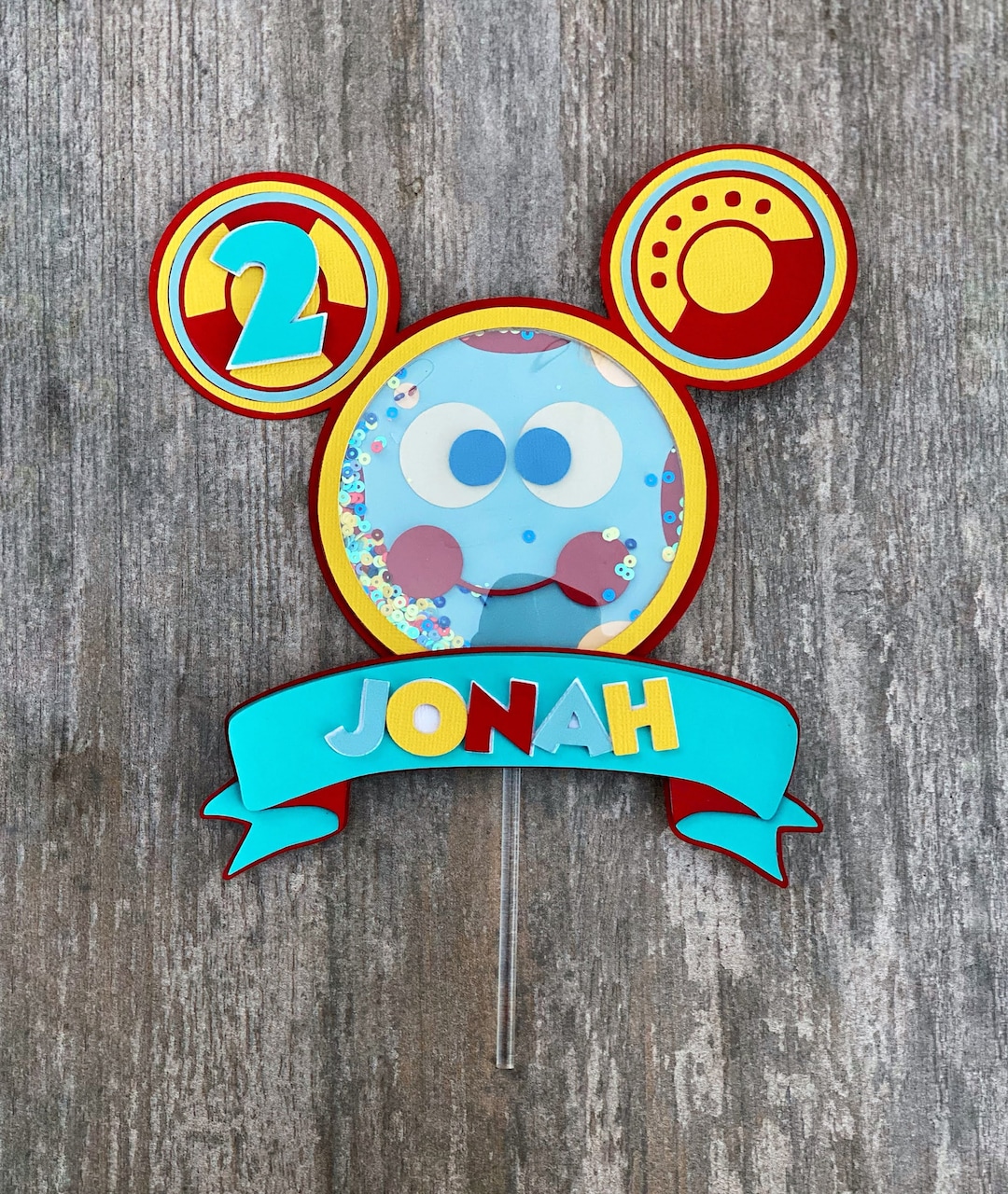 Toodles Shaker Cake Topper: Mickey Mouse Clubhouse Birthday Decor - Etsy