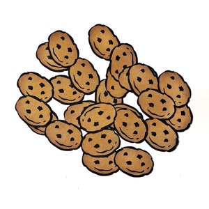 Cookie Die Cuts - Cookie Embellishments - Cookie Cut Outs - Cookie Tags ...
