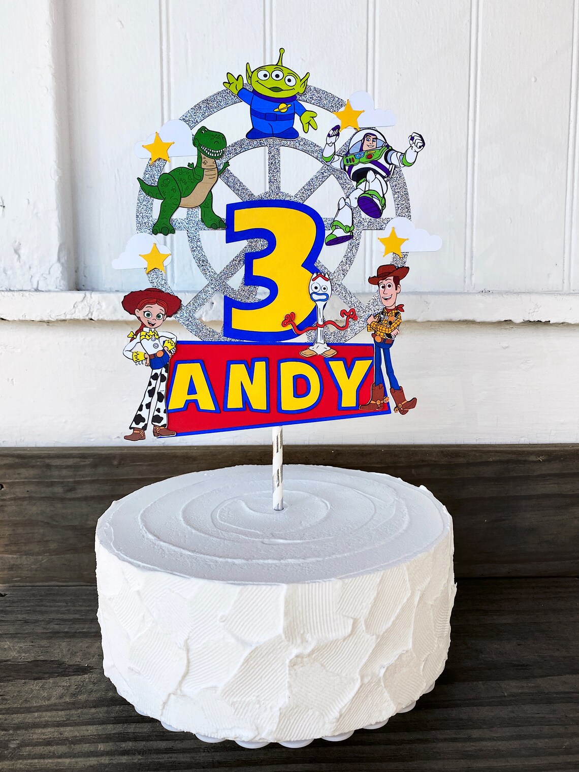 Toy Story Birthday Party Cake Topper Custom Toy Story Cake | Etsy