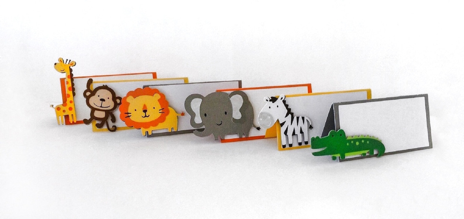 Safari Place Cards Safari Tent Cards Animal Place Cards Animal Tent ...