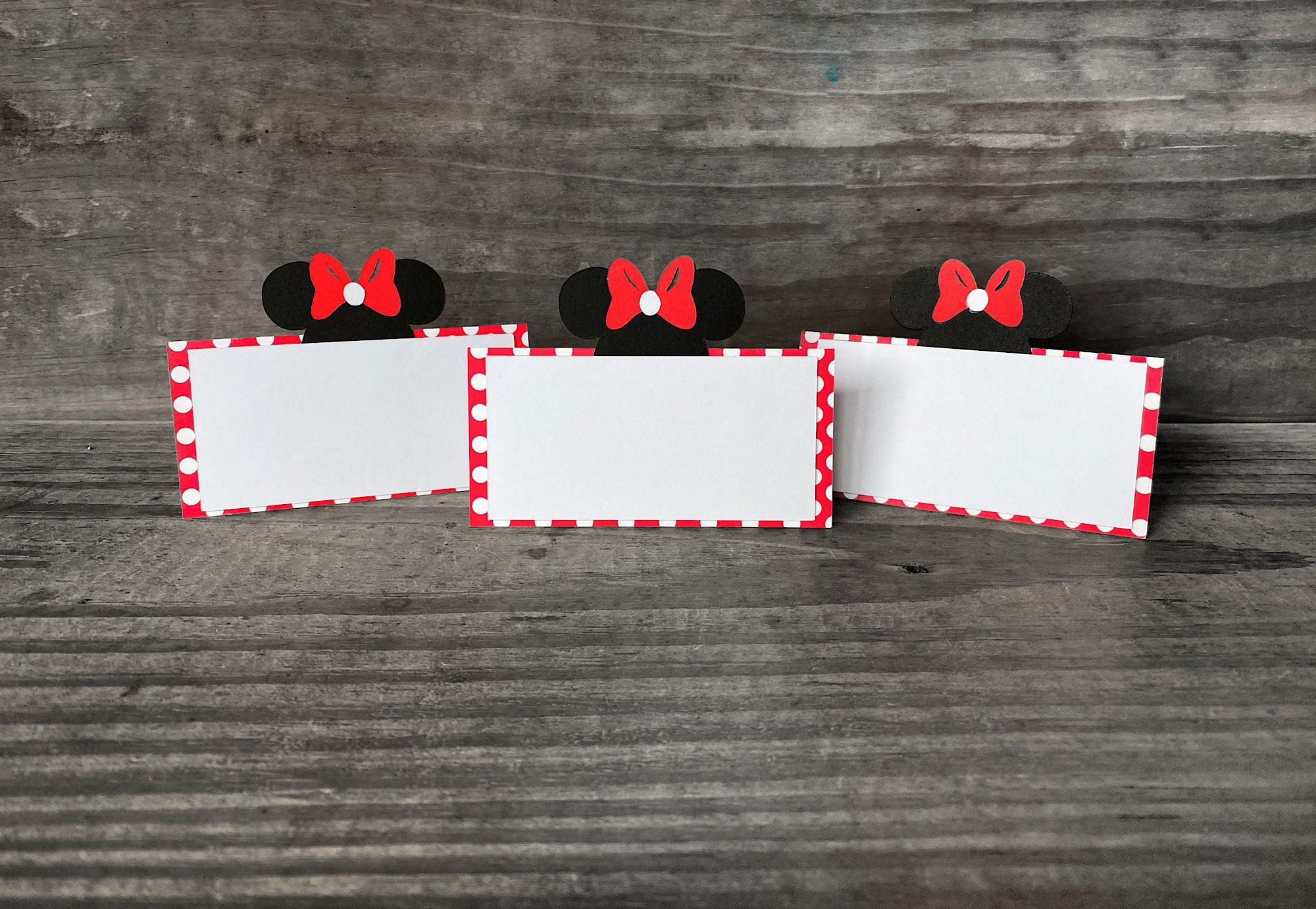 Minnie Mouse Place Cards Minnie Mouse Food Labels Minnie Mouse | Etsy