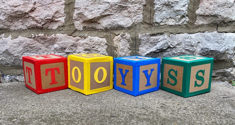 Large Toy Story Theme Alphabet Blocks - Etsy