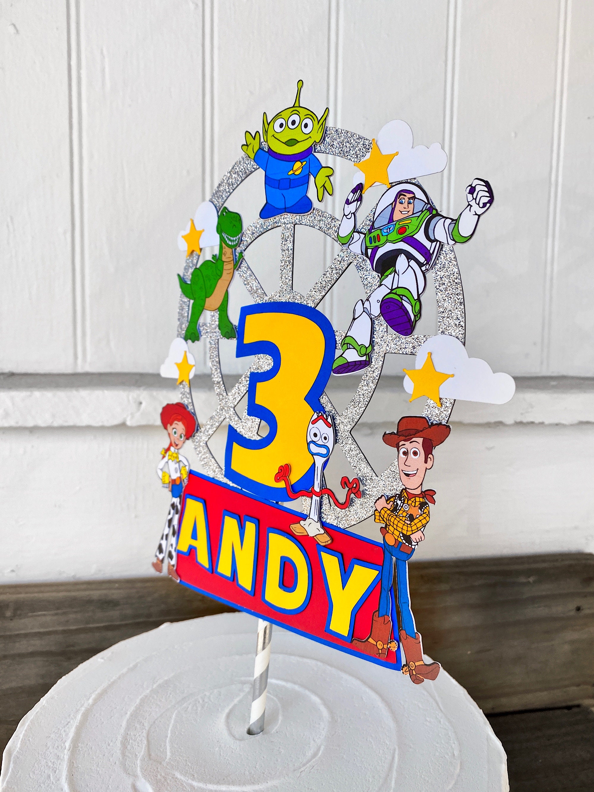 Toy Story Birthday Party Cake Topper Custom Toy Story Cake | Etsy