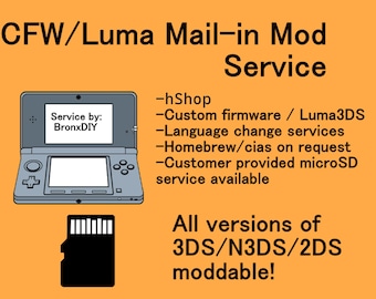 3DS CFW Service - Etsy