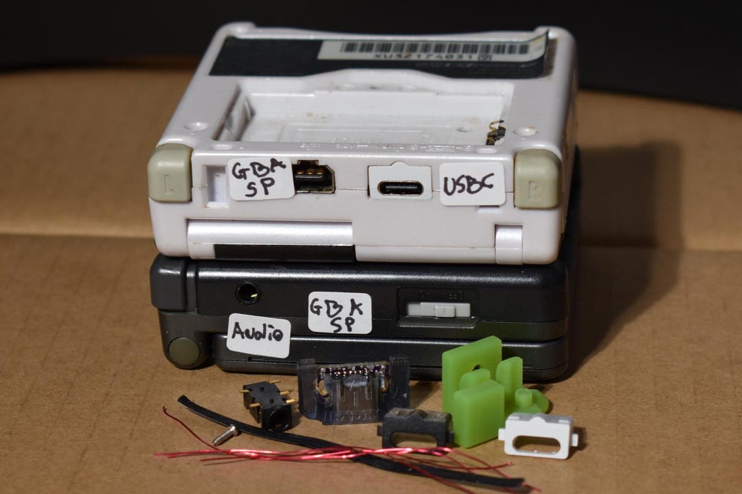 Nintendo GBASP DIY USBC Charge Port and Audio Jack Kit - Etsy