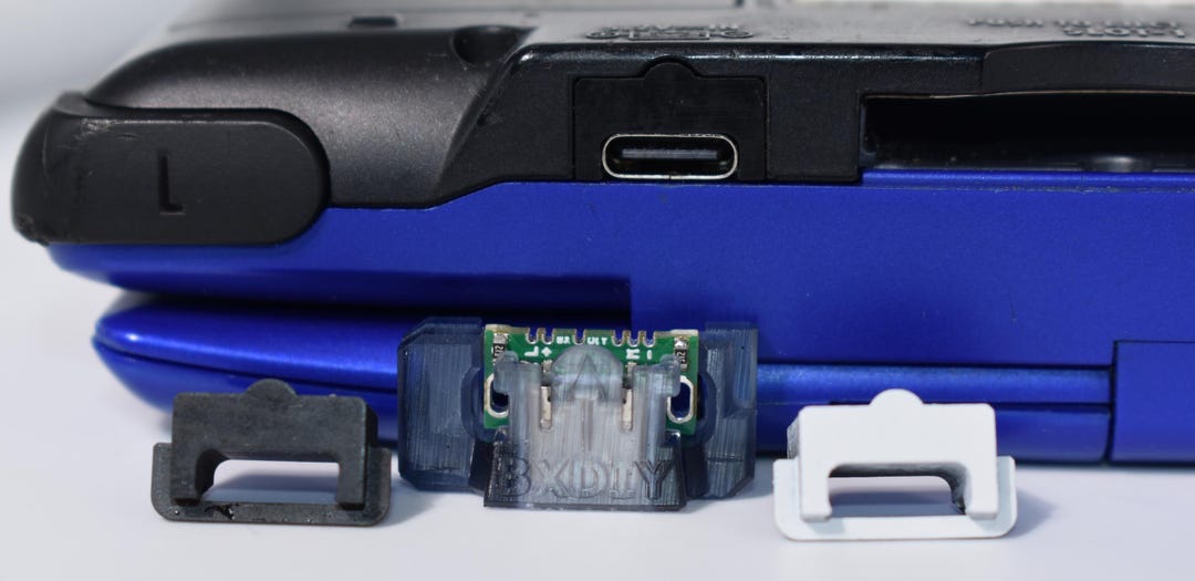 Nintendo DS (original) DIY USB-C Replacement Charge Port W/ Jig+bezel ...