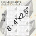 Clear Quartz Printable Cards - Stone Meaning - Properties - Benefits ...