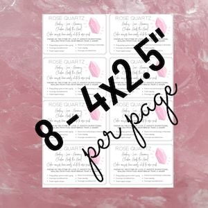 Rose Quartz Printable Cards - Meaning - Properties - Benefits ...