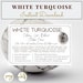 White Turquoise Stone Printable Cards ~ Crystal & Stone Meaning ...