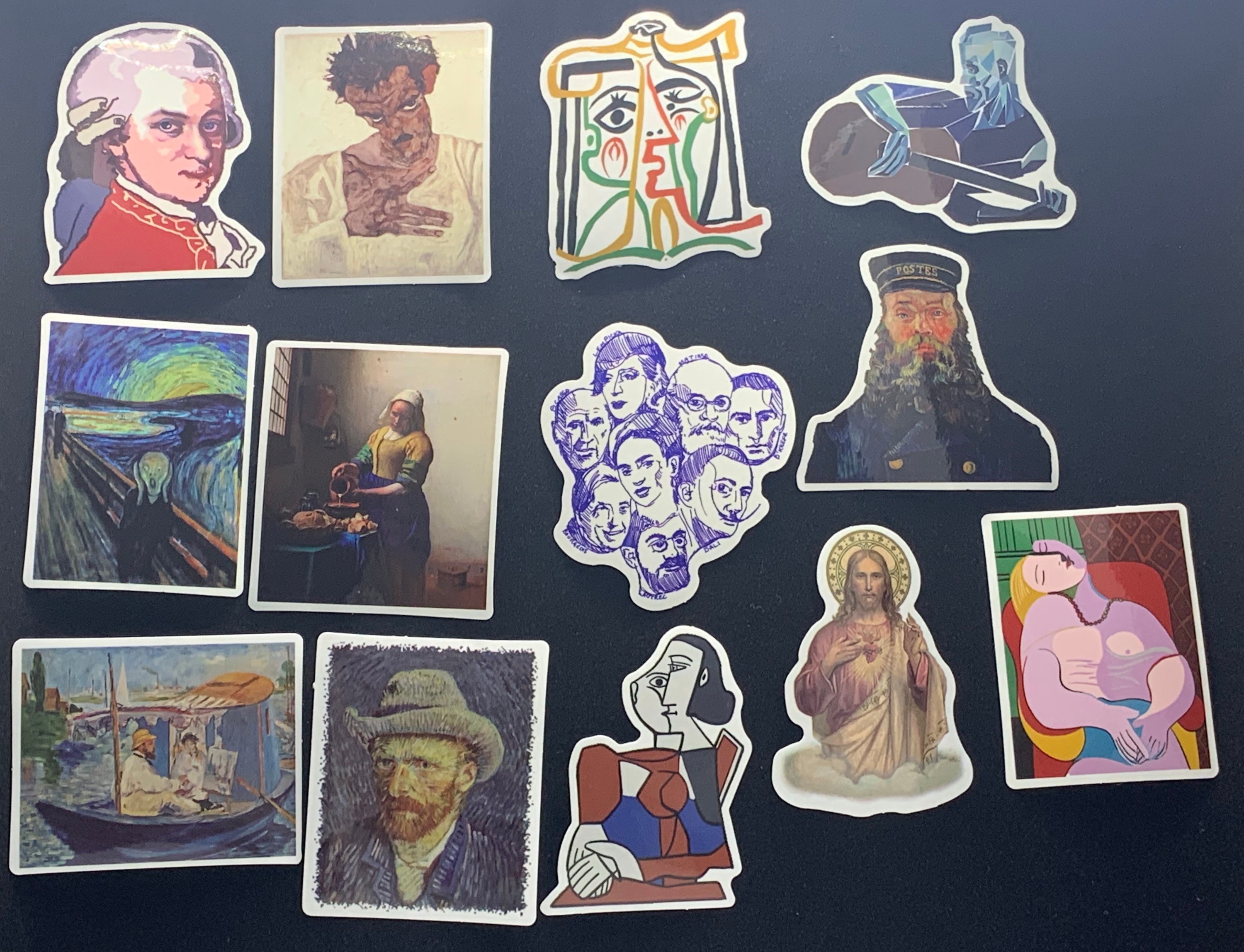 Famous paintings painting stickers paintings decoration | Etsy