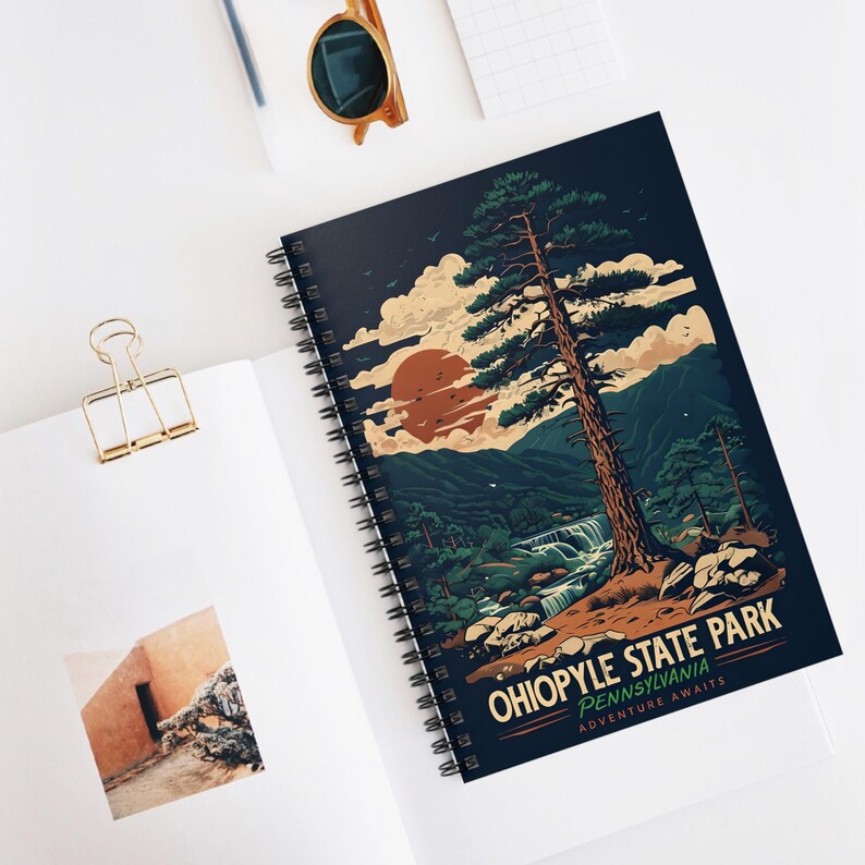 Ohiopyle State Park Spiral Notebook - Ruled Line, Journal, Travel Diary ...