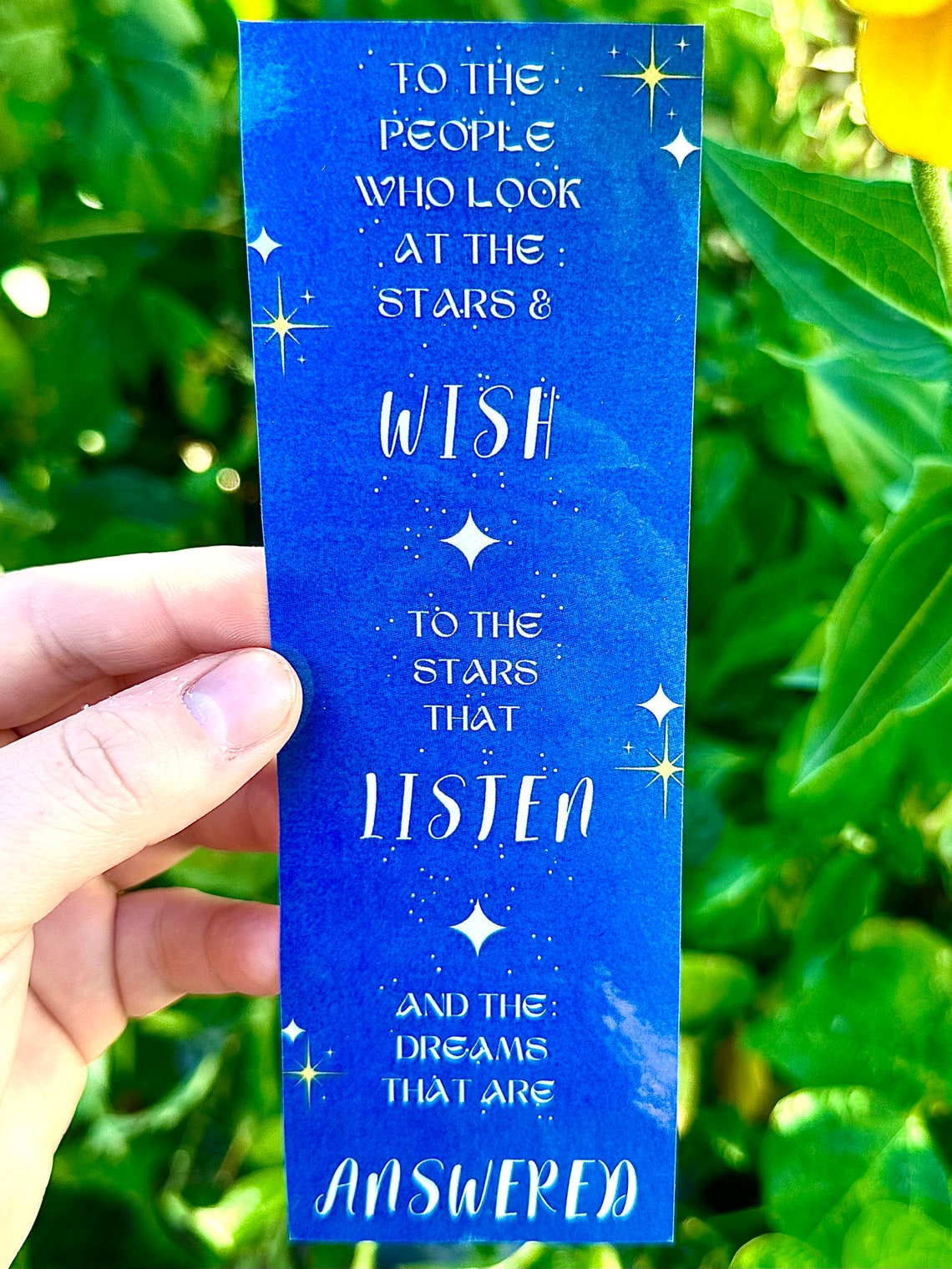 ACOMAF to the Stars That Listen - Rhysand Quote BOOKMARK - Etsy