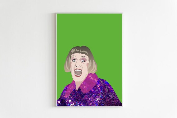 Grayson Perry Alan Measles Digital Illustration Wall Print - Etsy