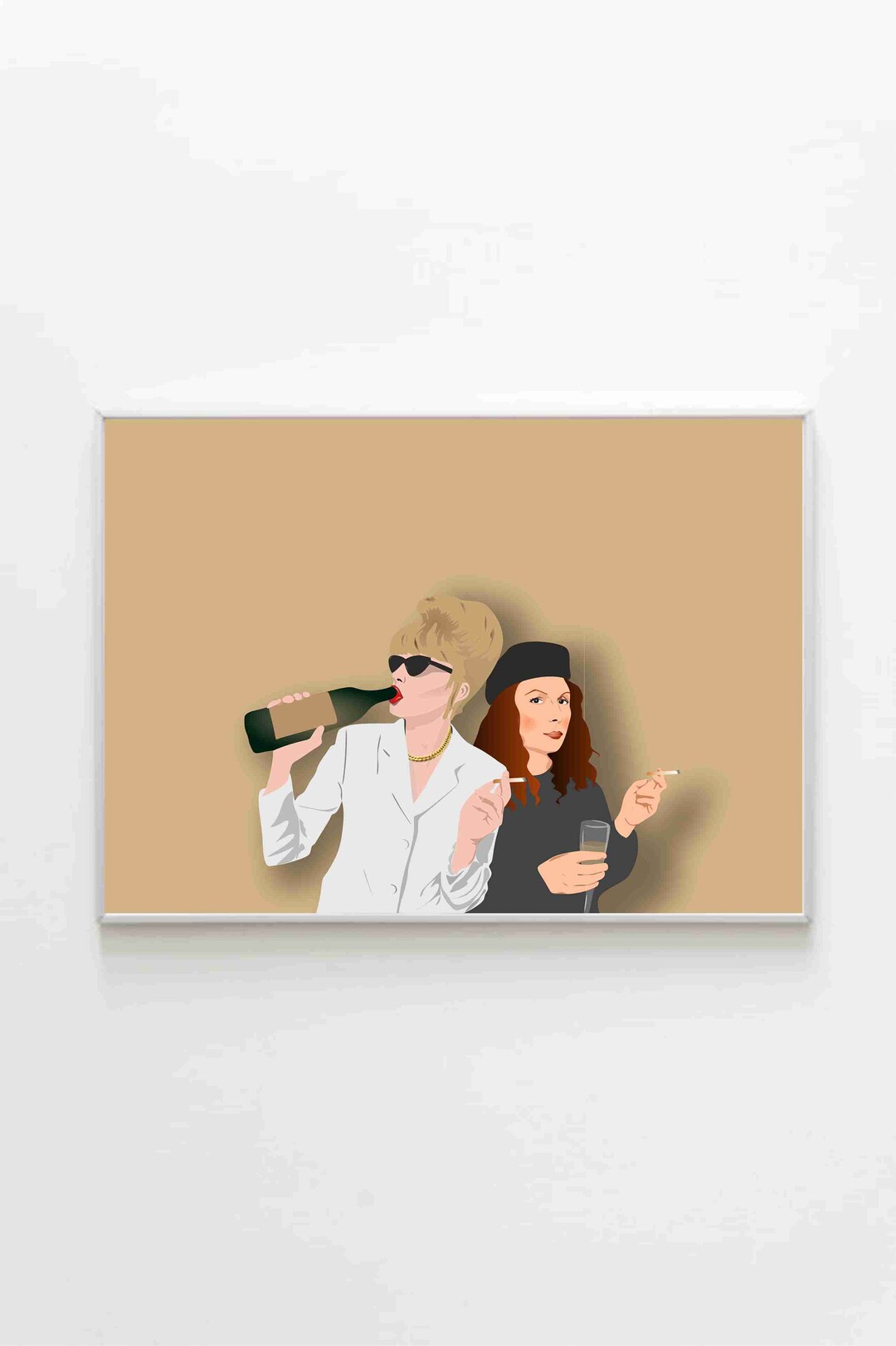 Ab Fab Digital Portrait Inspirational Wall Art Print - Etsy