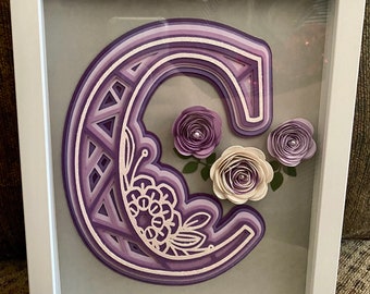 Shadow Box Letter | Etsy