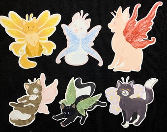 Fairy Cat Sticker | Etsy