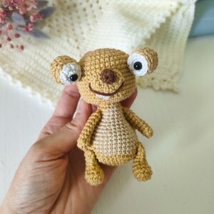 Amigurumi Ice Age Sid Crochet Pattern – Sloth Keychain – English ...