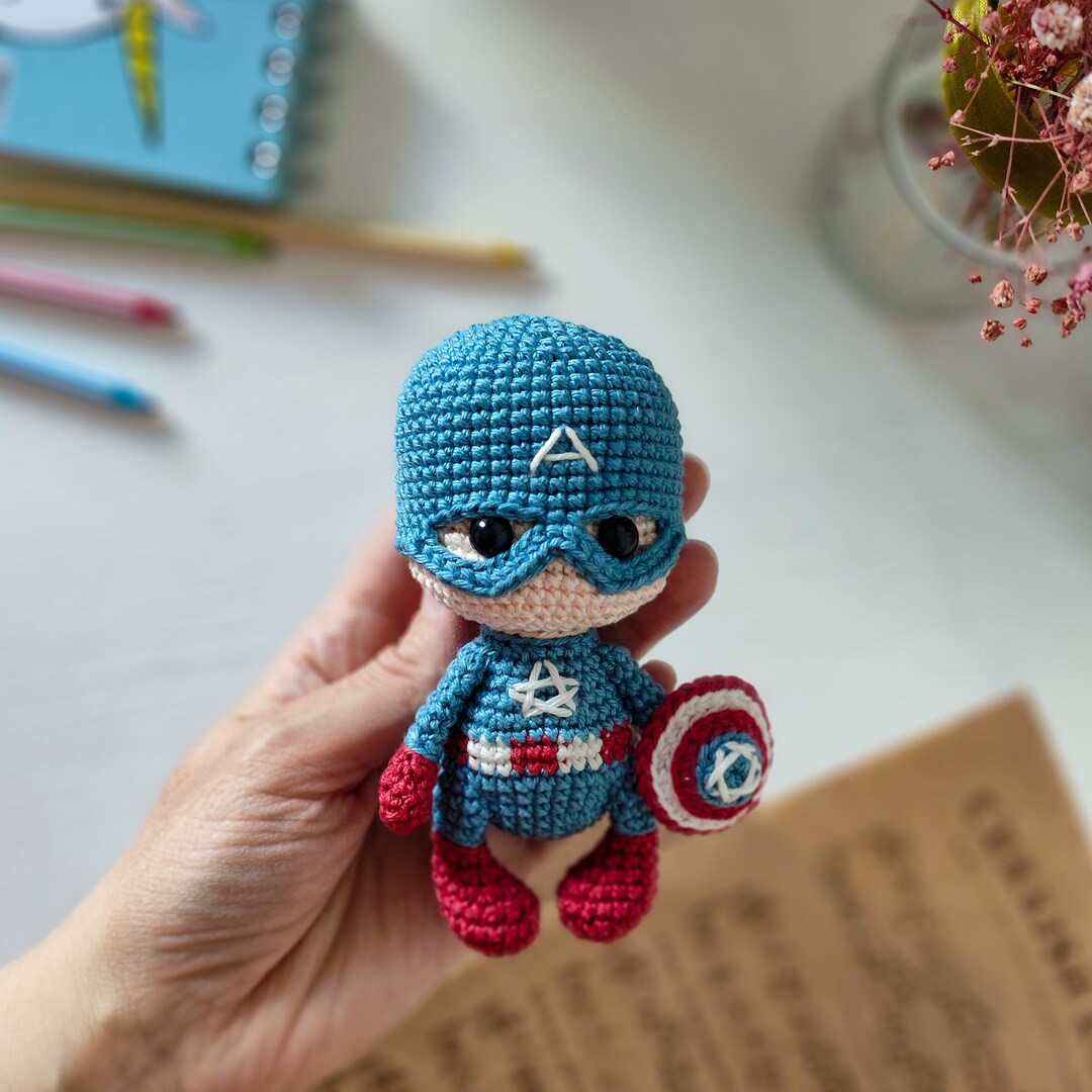 Amigurumi Marvel Captain America English Pattern - Etsy