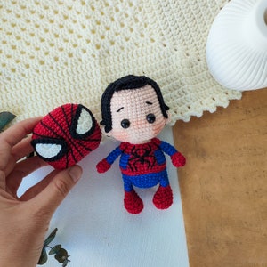 Amigurumi 5-in-1 Crochet Pattern_ Keychain Superhero Mini Dolls ...
