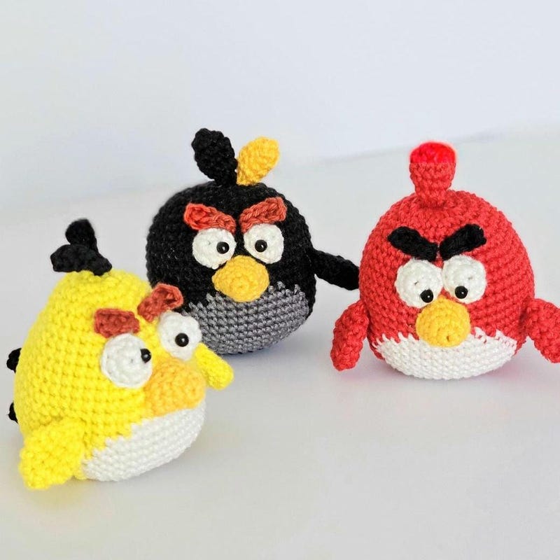 Crochet Angry Birds - Etsy