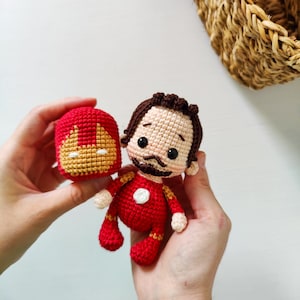 Amigurumi 5-in-1 Crochet Pattern_ Keychain Superhero Mini Dolls ...