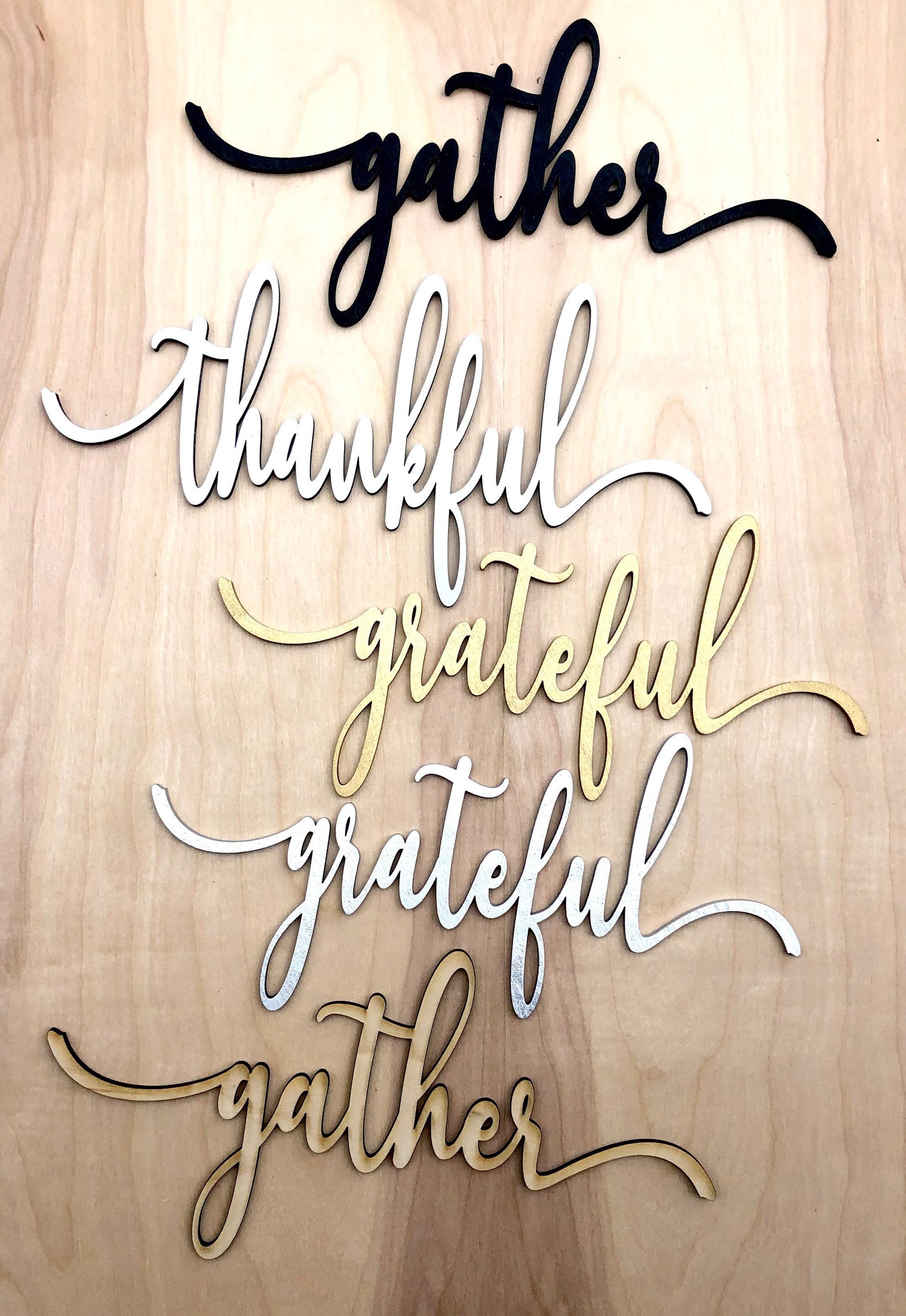 Table Word Place Setting Thanksgiving Decor Formal Dining | Etsy