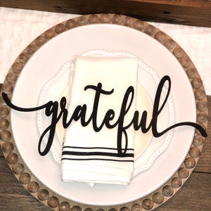 Table Word Place Setting, Thanksgiving Decor, Formal Dining Room, Fall ...