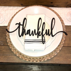 Table Word Place Setting, Thanksgiving Decor, Formal Dining Room, Fall ...