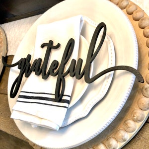 Table Word Place Setting, Thanksgiving Decor, Formal Dining Room, Fall ...