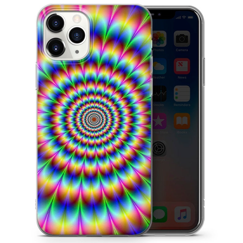 Psychedelic Trippy Phone Case Cover for iPhone 7, 8+, XS, XR, 11PRO ...