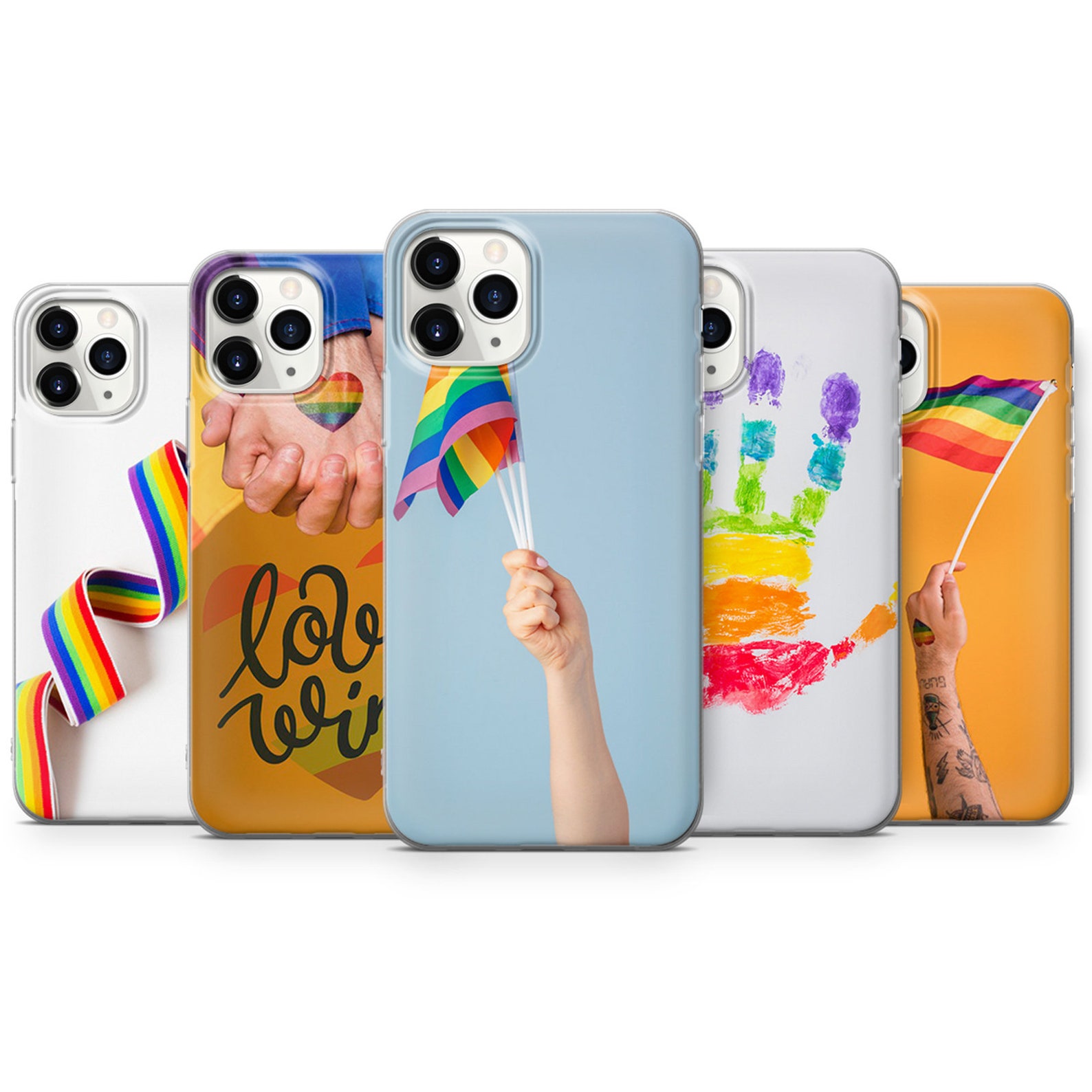 Pride Phone Case Cover for iPhone 7, 8+, XS, XR, 11PRO & Samsung S10 ...