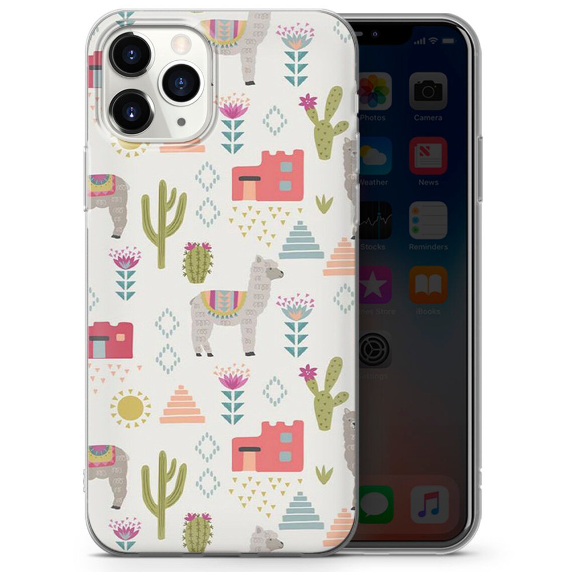 Llama Phone Case Cover for iPhone 7, 8, XS, XR, 11PRO & Samsung S10 ...