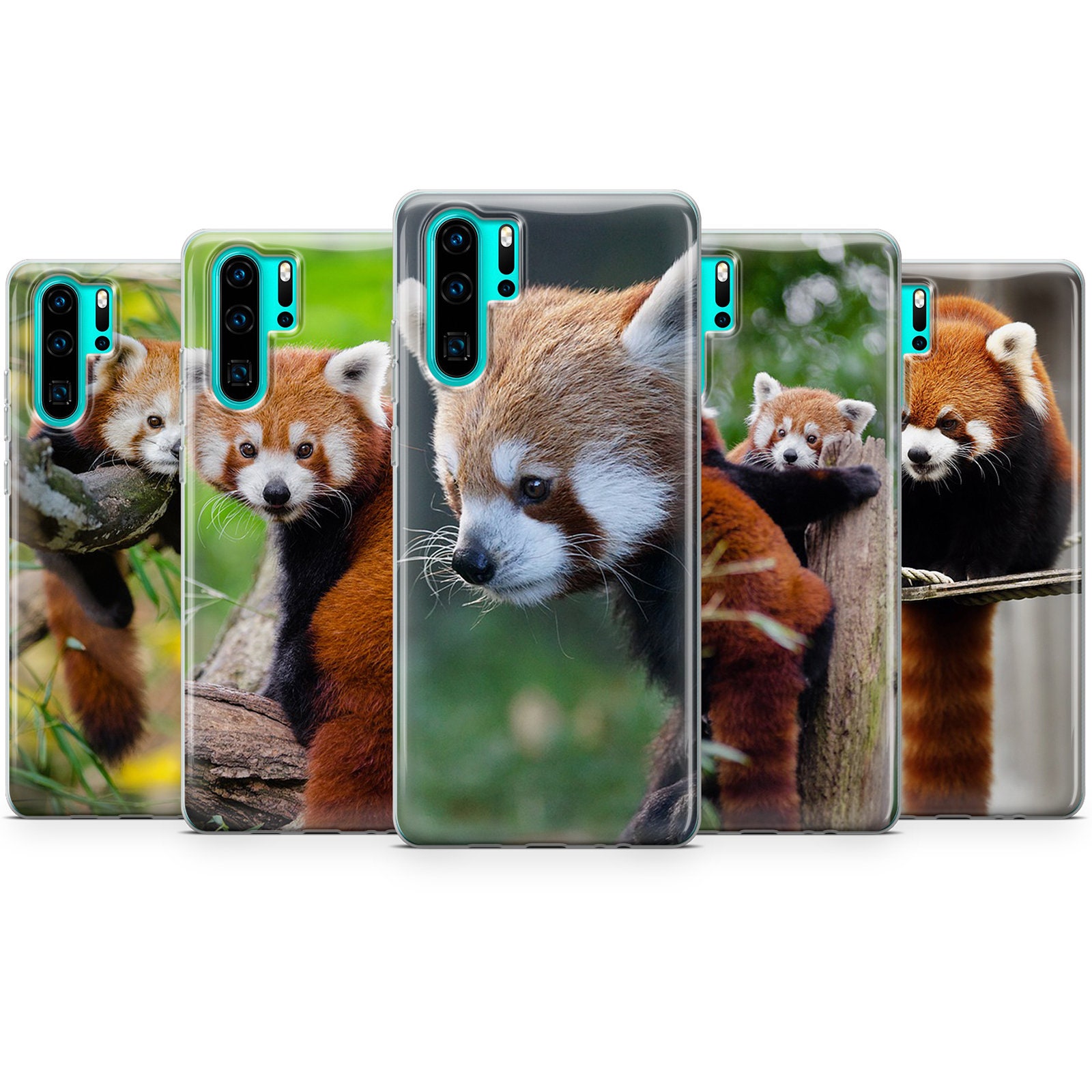 Red Panda Phone Case Cover for iPhone 7, 8+, XS, XR, 11PRO & Samsung ...