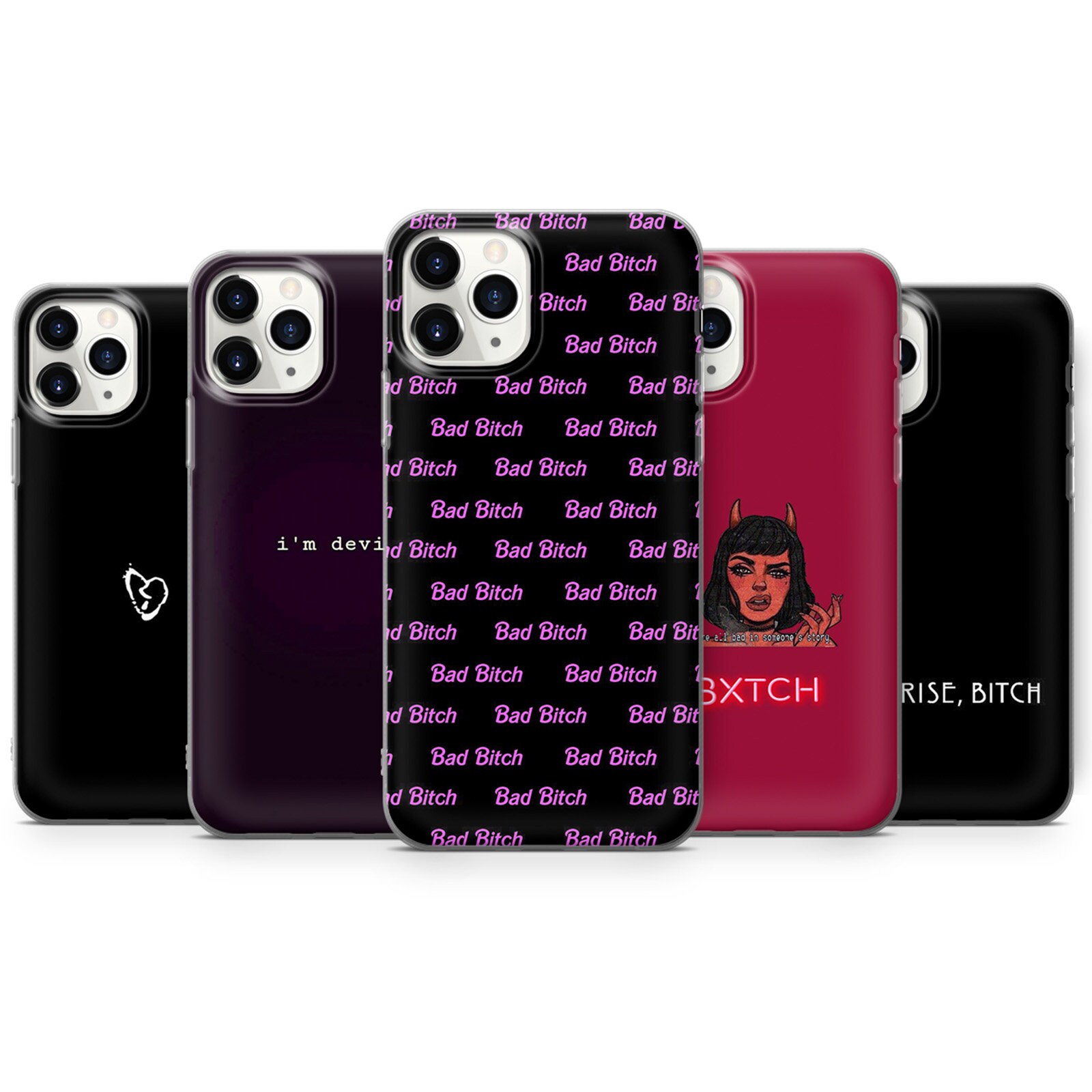 Bad Girl Phone Case Cover for iPhone 7, 8+, XS, XR, 11PRO & Samsung S10 ...