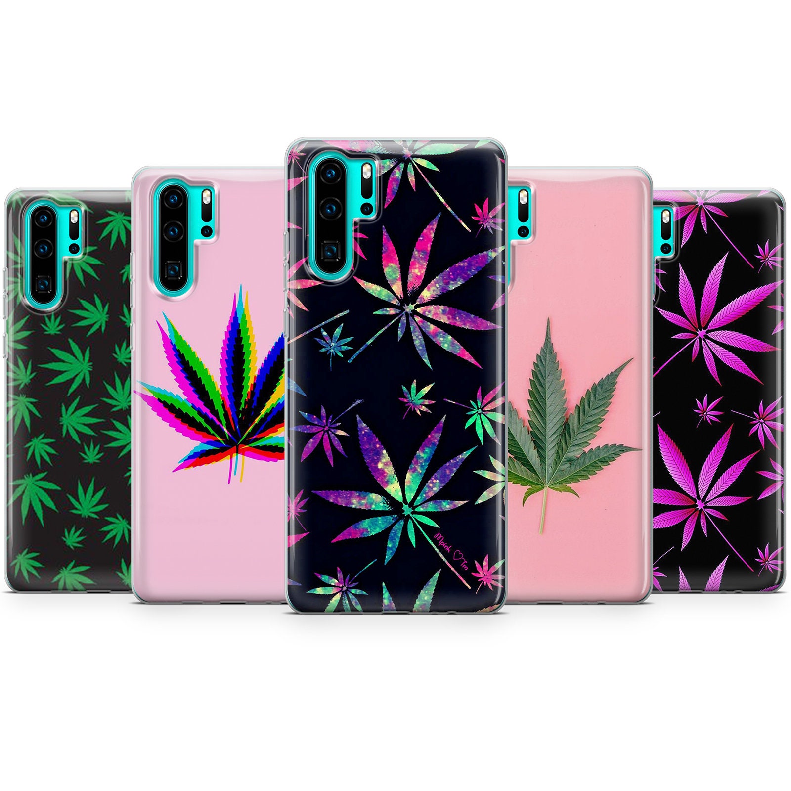 Weed Phone Case Cover for iPhone 7, 8, XS, XR, 11PRO & Samsung S10, S20 ...