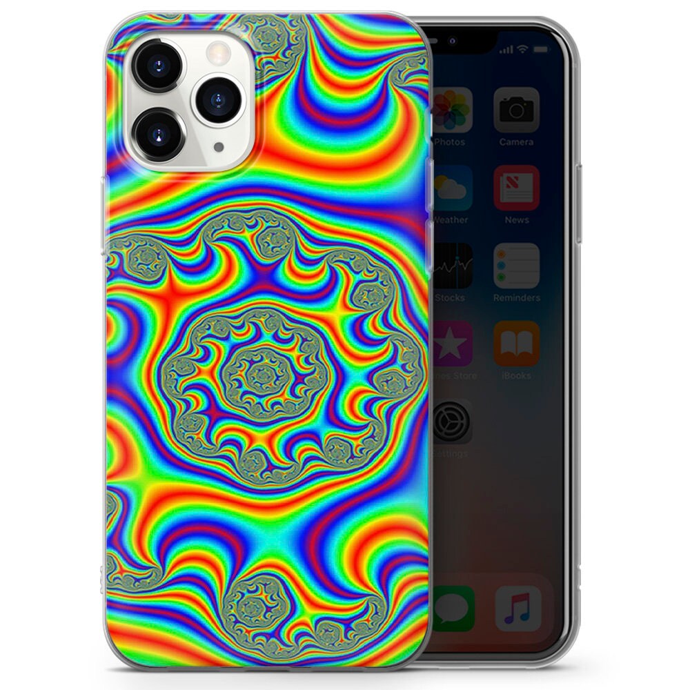 Psychedelic Trippy Phone Case Cover for iPhone 7, 8+, XS, XR, 11PRO ...