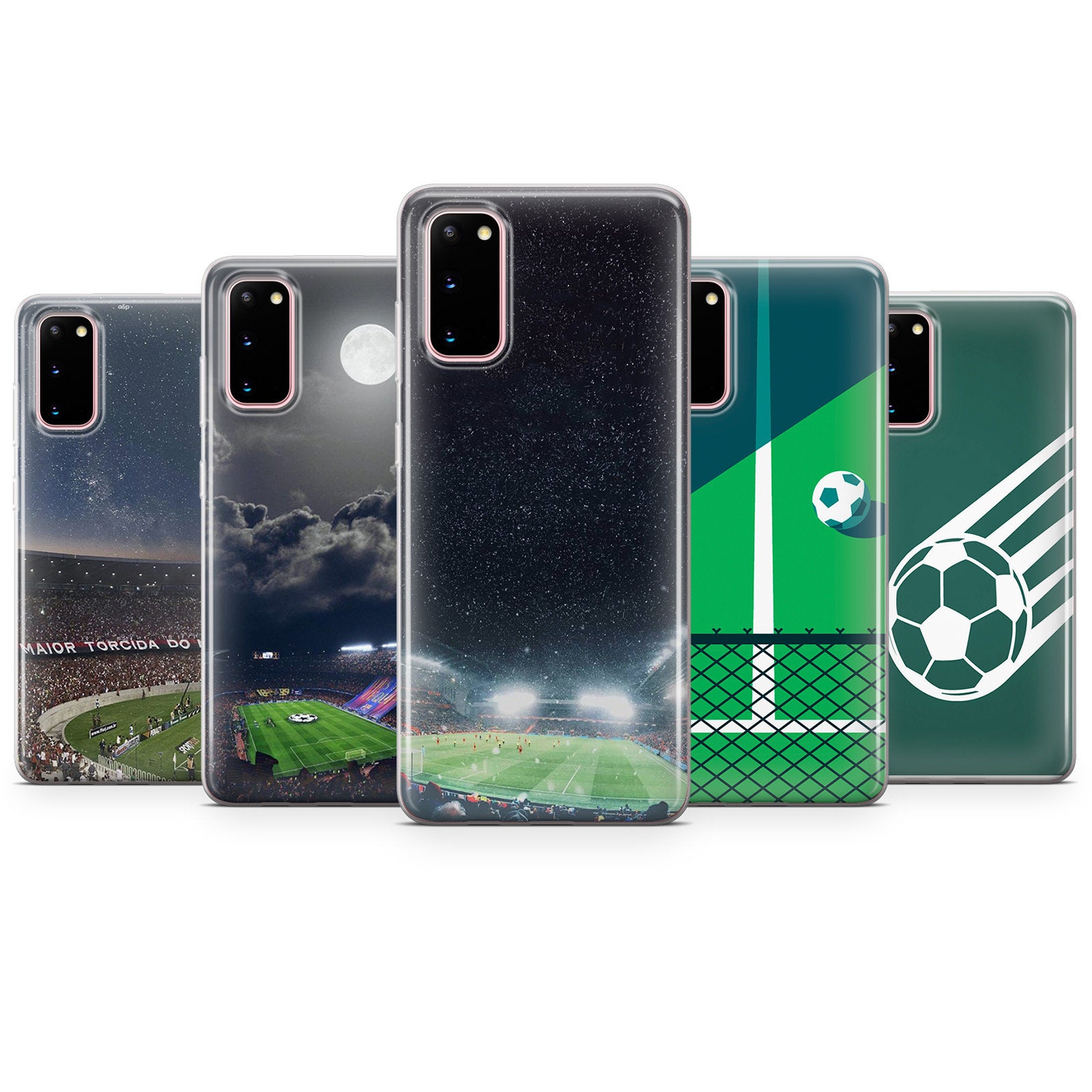 Soccer Phone Case Cover for iPhone 7, 8+, XS, XR, 11PRO & Samsung S10 ...