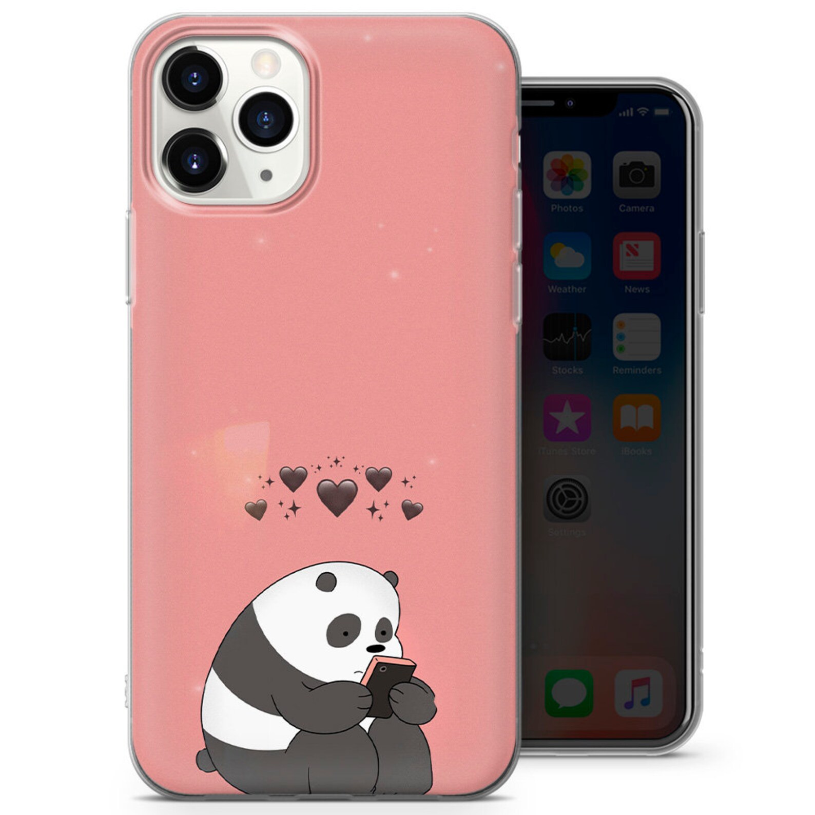 Cool Panda Phone Case Cover for iPhone 7, 8+, XS, XR, 11PRO & Samsung ...