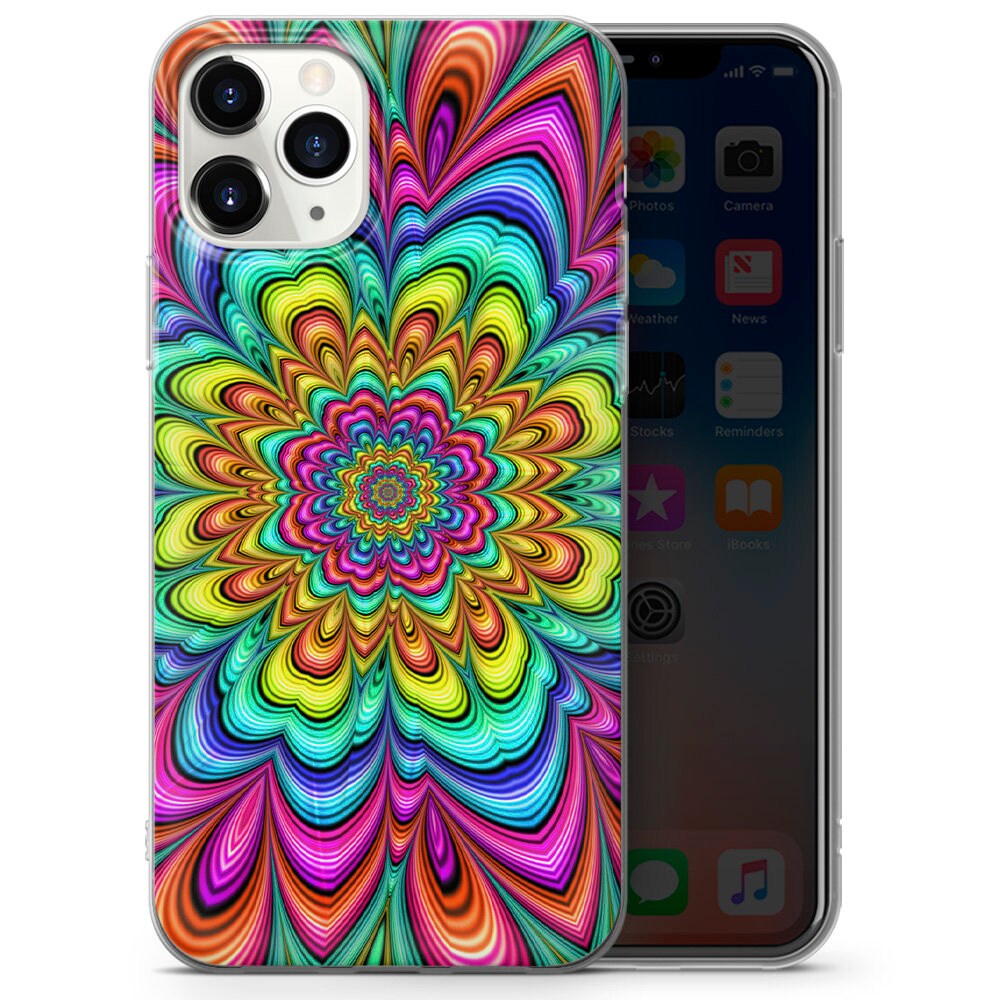 Psychedelic Trippy Phone Case Cover for iPhone 7, 8+, XS, XR, 11PRO ...