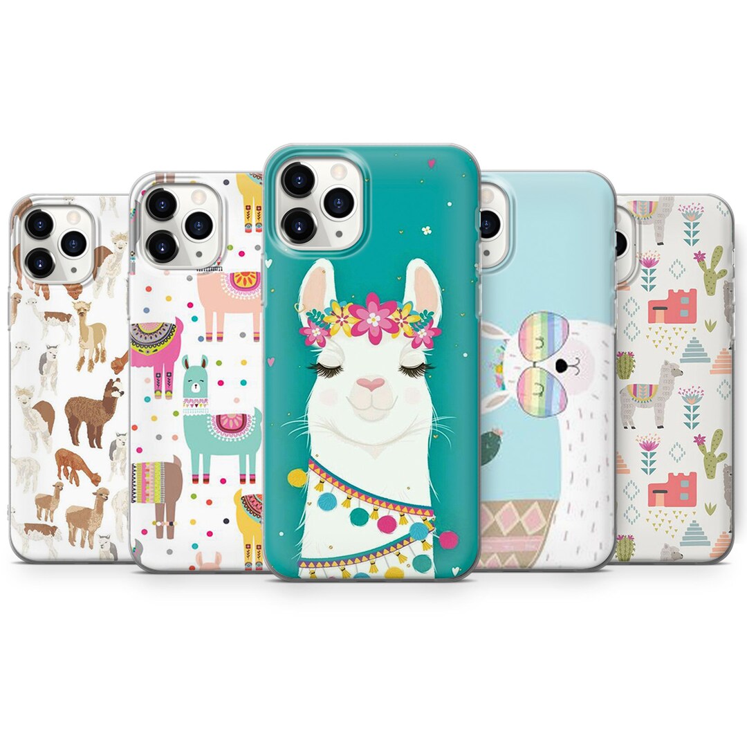 Llama Phone Case Cover for iPhone 7, 8+, XS, XR, 11PRO & Samsung S10 ...