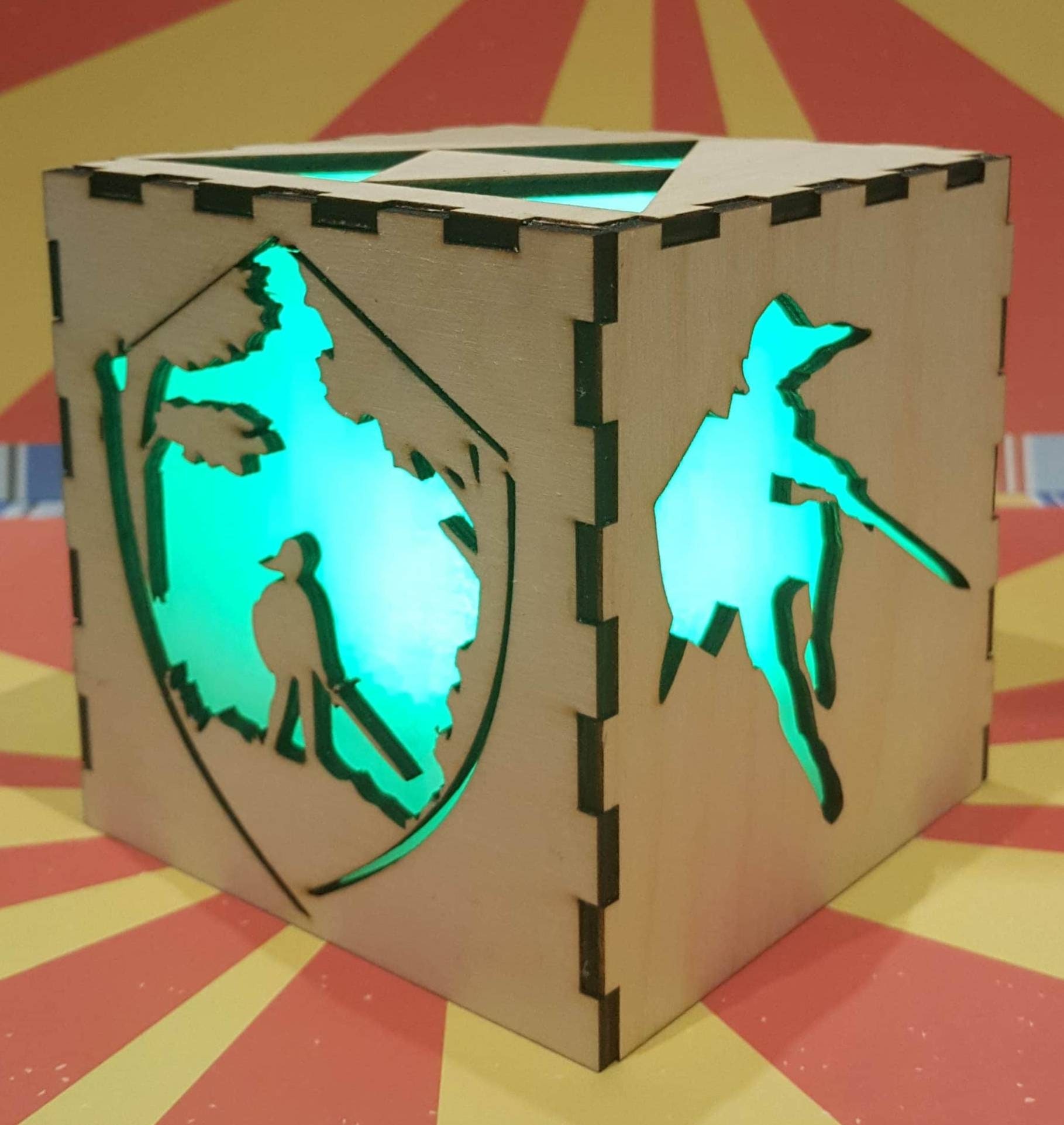 Zelda link themed lightbox lamp with multicoloured light | Etsy