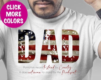 Patriotic Dad Shirt - Etsy