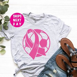 Breast Cancer Awareness Soccer Shirt: Pink Ribbon Tee - Etsy