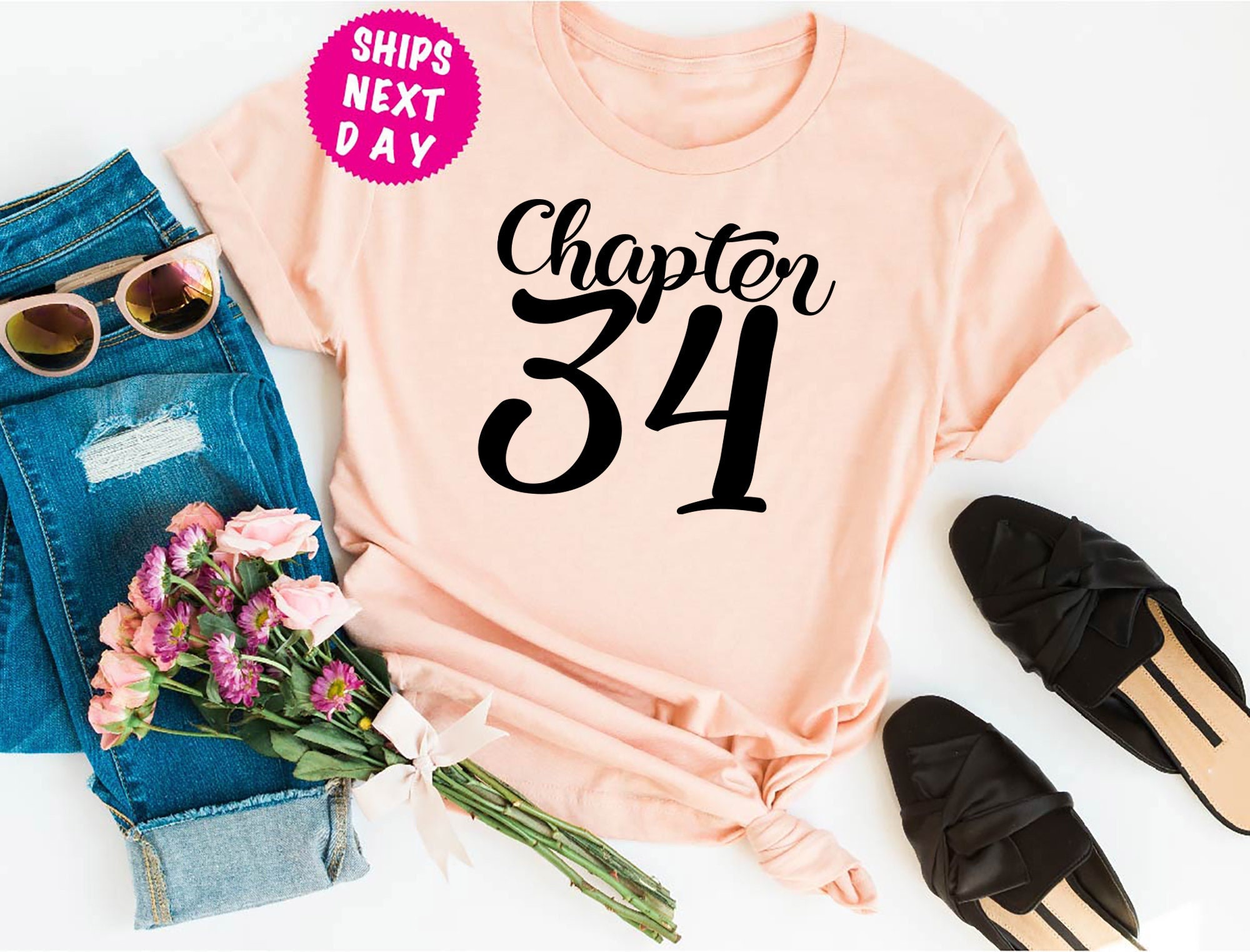 Chapter Thirty Four Shirt 34th Birthday Party Shirt Fabulous - Etsy