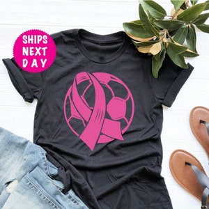 Breast Cancer Awareness Soccer Shirt: Pink Ribbon Tee - Etsy