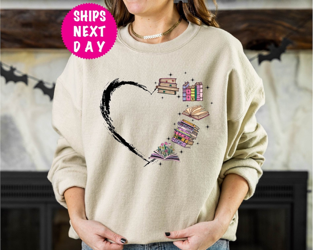 Book Lover Sweatshirt, Library Sweatshirt, Book Reader Hoodie, Reading ...