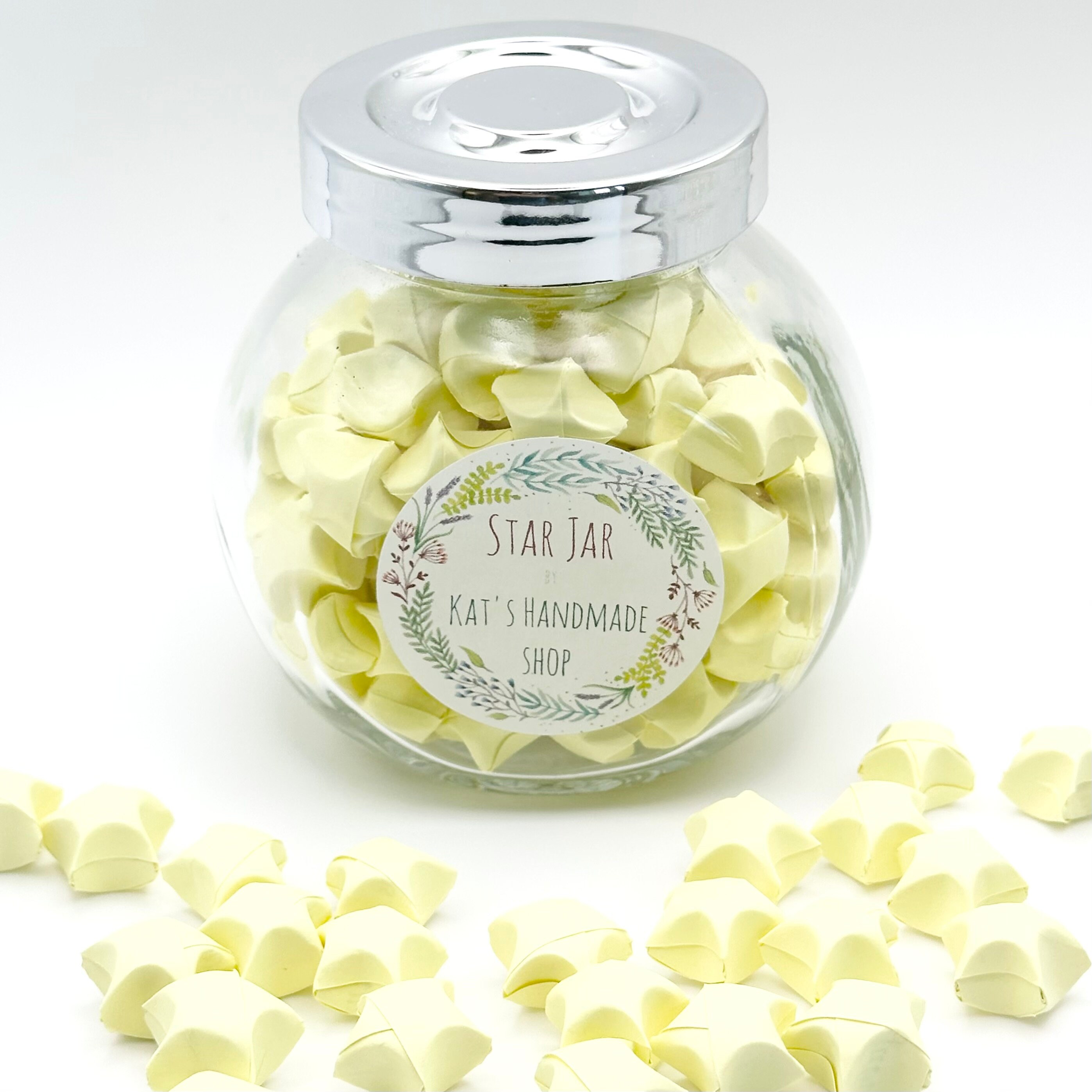 Star Jar 100 Positive Affirmations Lucky Origami Paper Stars in a Jar ...